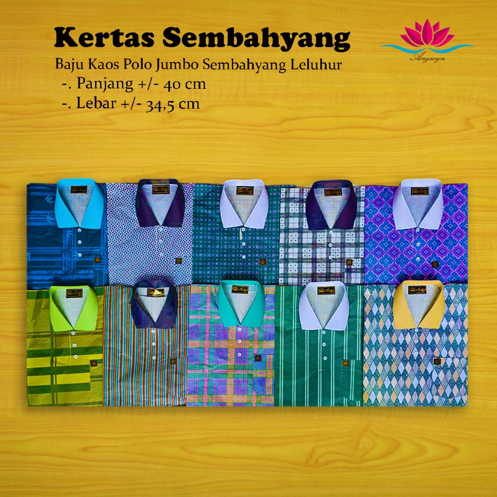 Jual Baju Kaos Polo Jumbo MK Kertas Sembahyang Leluhur / Cheng Beng ...