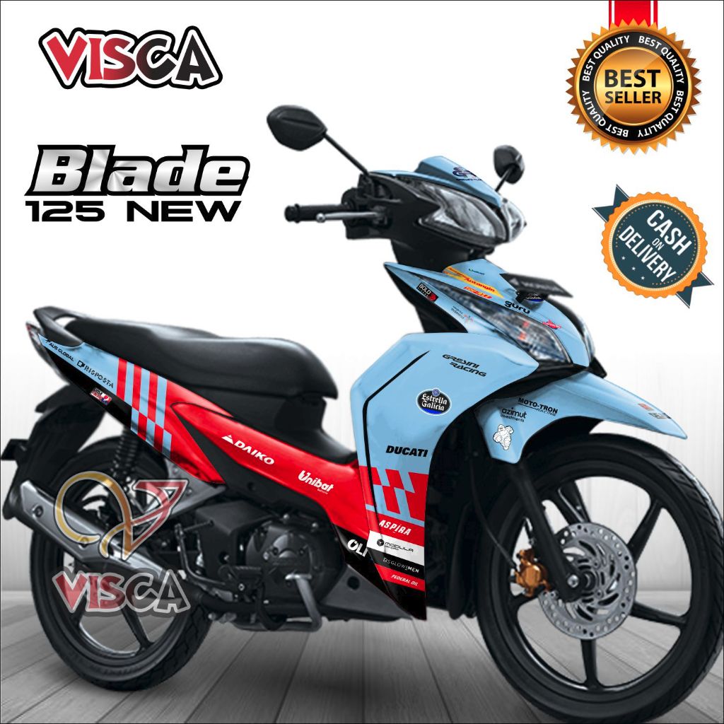 Jual Decal Blade 125 New Decal Blade New 125 Stiker Blade 125 New Full ...