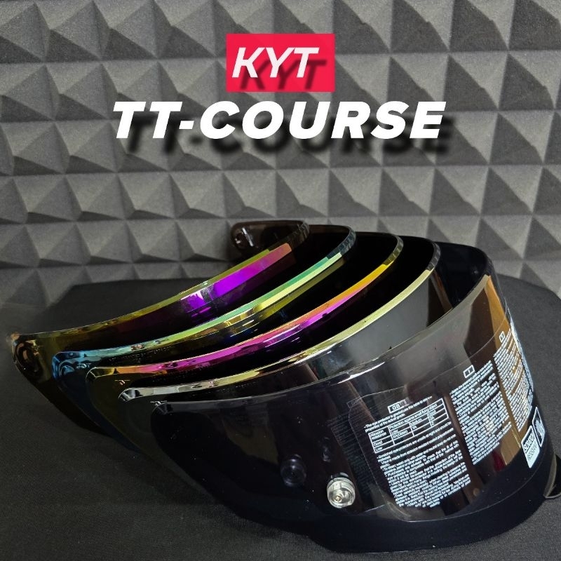 Jual Kaca Visor Aftermarket Iridium KYT TTC TT Course TT C PNP | Shopee Indonesia