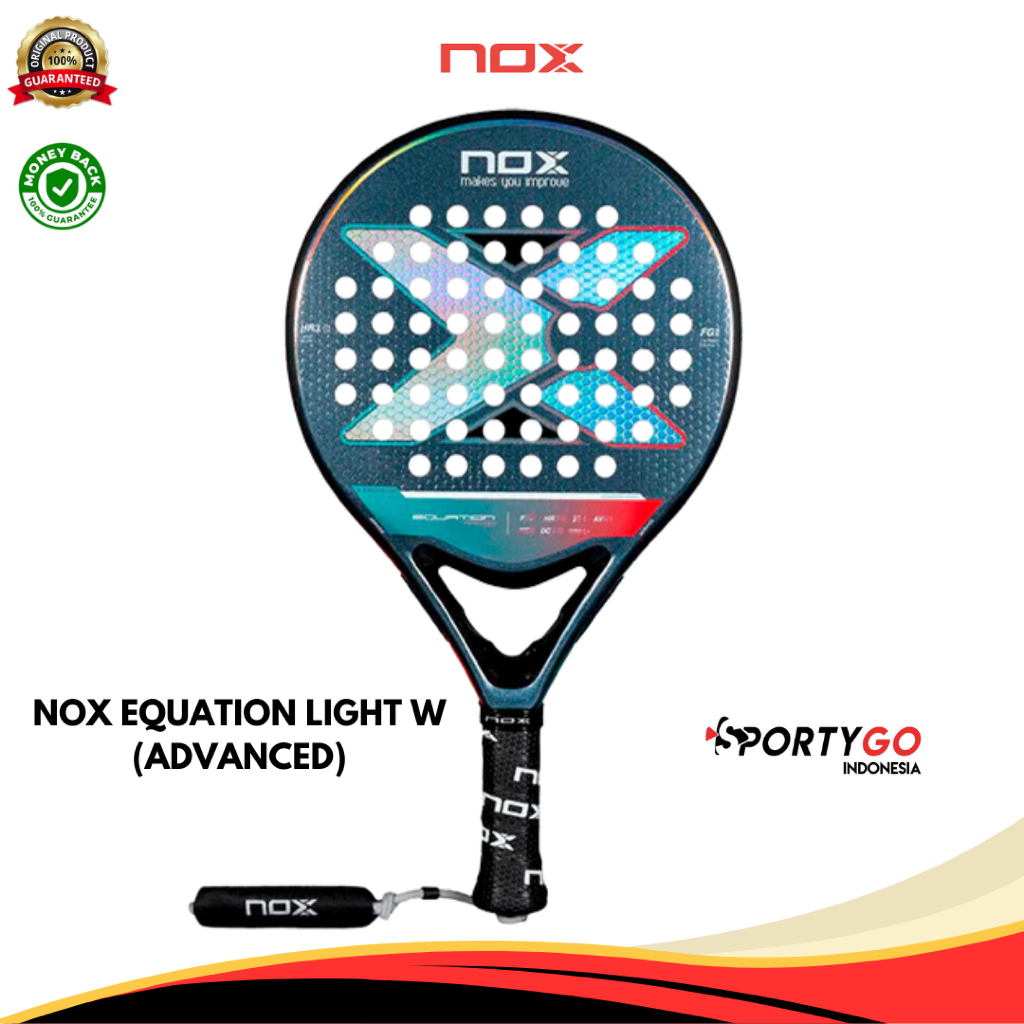 Jual Padel Racket NOX EQUATION LIGHT W Advanced 2025 | Raket Padel NOX ...