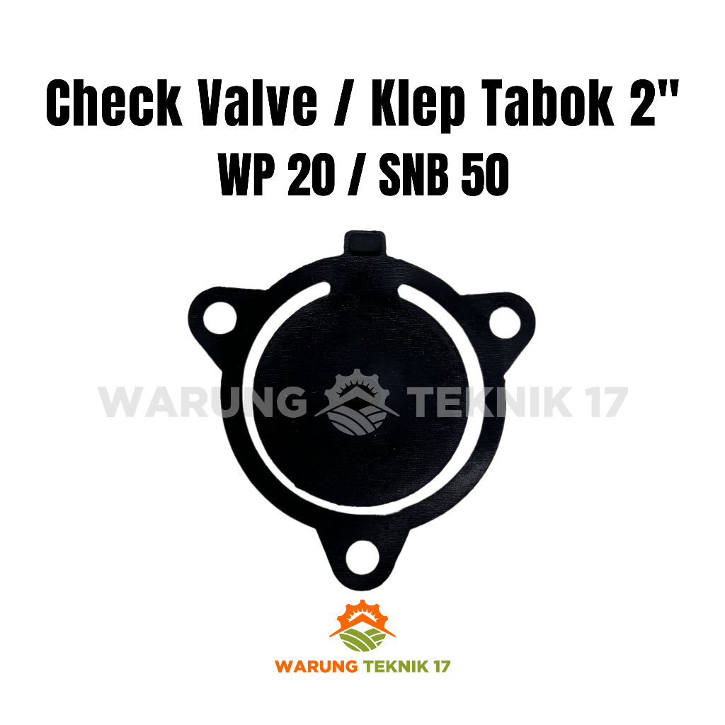 Jual Check Valve / Klep Tabok 2" WP 20 / SNB 50 Water Pump Alkon 2 Inch Lidah Klep Tabok Karet ...