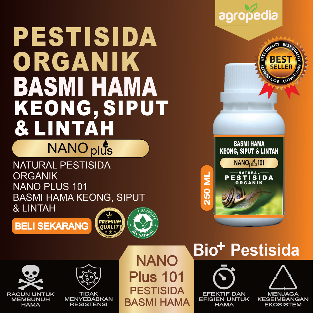 Jual Pestisida Organik Cair / Pembasmi Hama Keong, Siput & Lintah ...