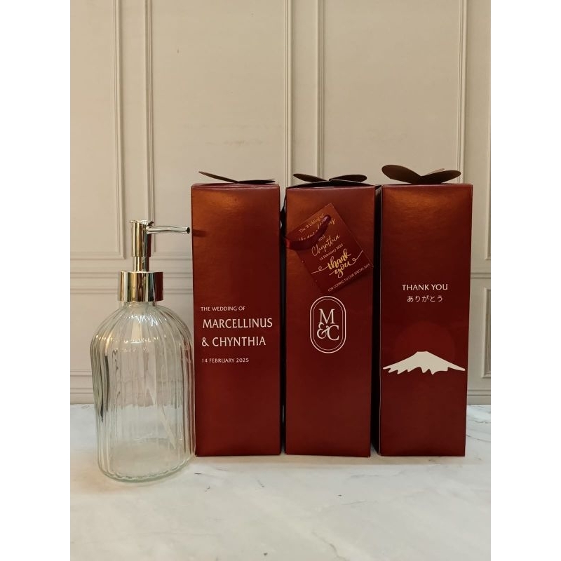 Jual SOUVENIR BOTOL SABUN KACA KEMASAN BOX CUSTOM | Shopee Indonesia