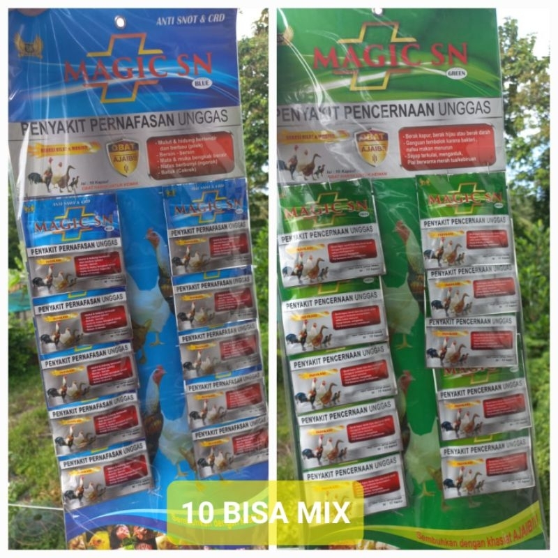 Jual MAGIC BLUE / MAGIC GREEN SN [ PAKET 10 RENCENG / 100 BUNGKUS ...
