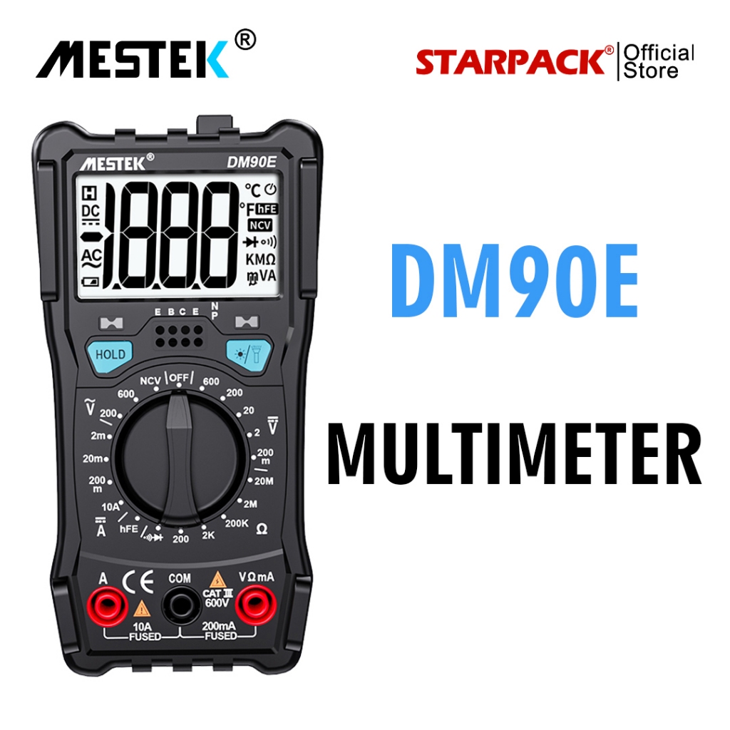 Jual MESTEK DM90E Portable Multimeter / Multimeter Digital | Shopee ...