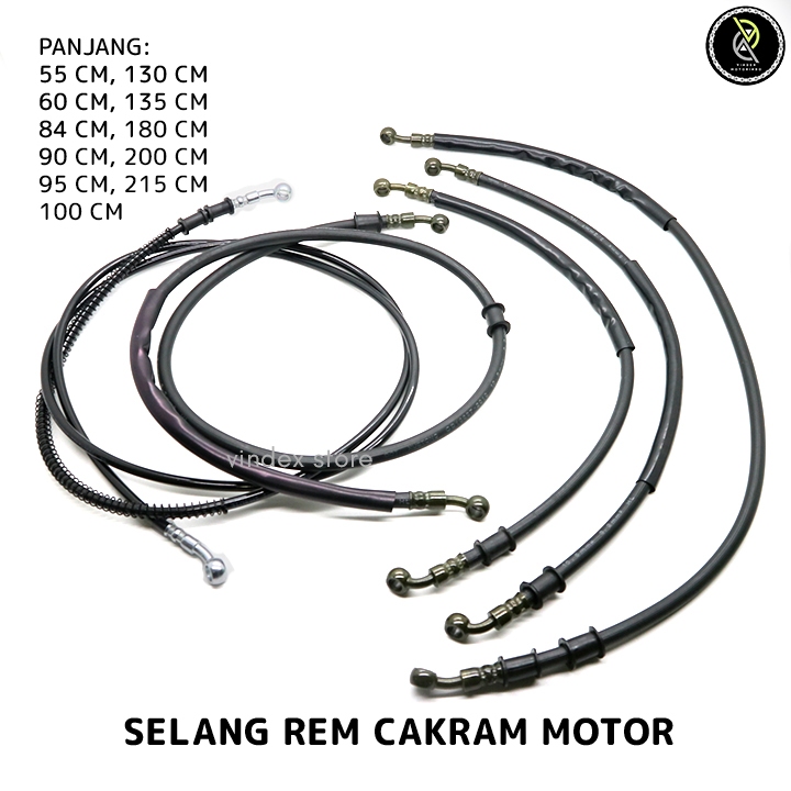 Jual SELANG REM CAKRAM MOTOR UKURAN 55 60 84 90 95 100 130 135 180 200 ...