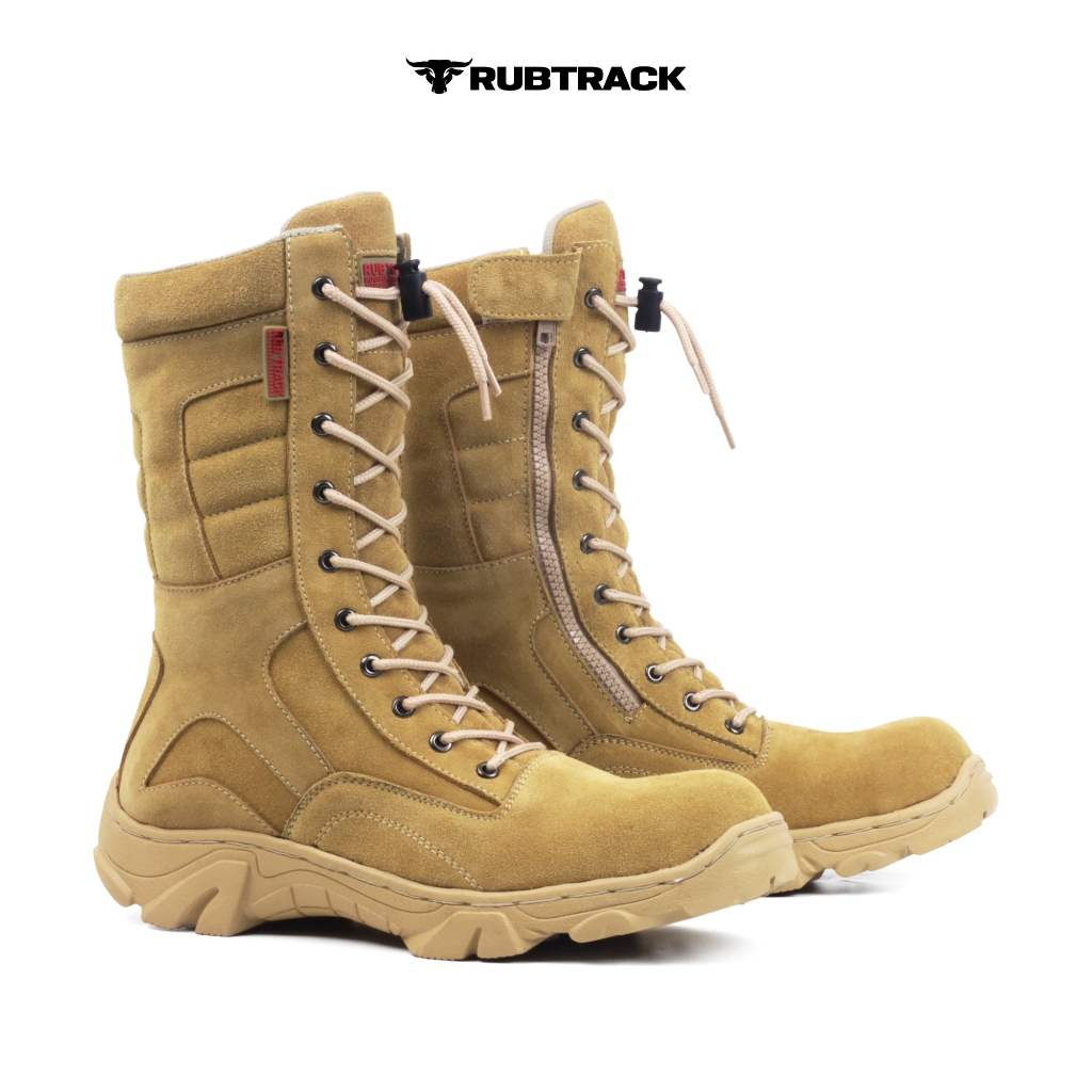 Jual RUBTRACK Cyber Cream Sepatu Tactical Pdl Pria Kulit Asli | Shopee ...