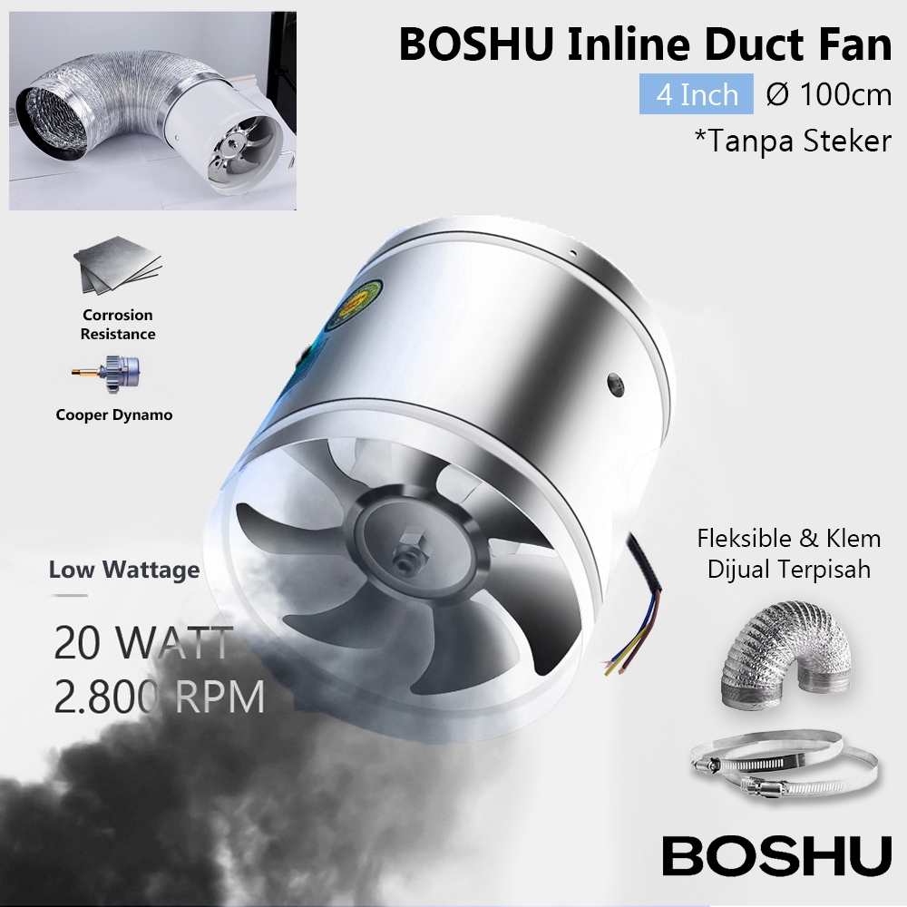 Jual High Speed Exhaust Fan Inline Duct Booster Exhaust Blower Air ...