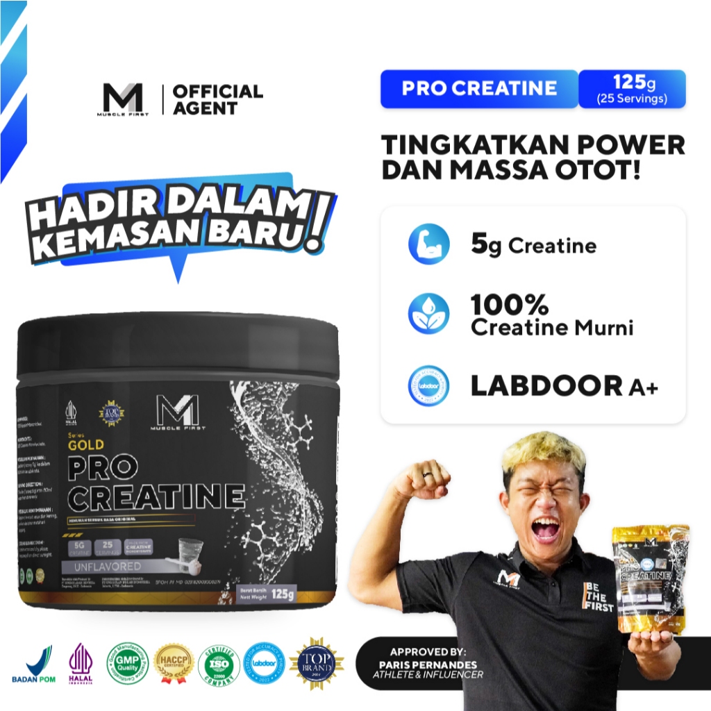 Jual MUSCLE FIRST Pro Creatine 125 gr - Suplemen Fitness | Shopee Indonesia