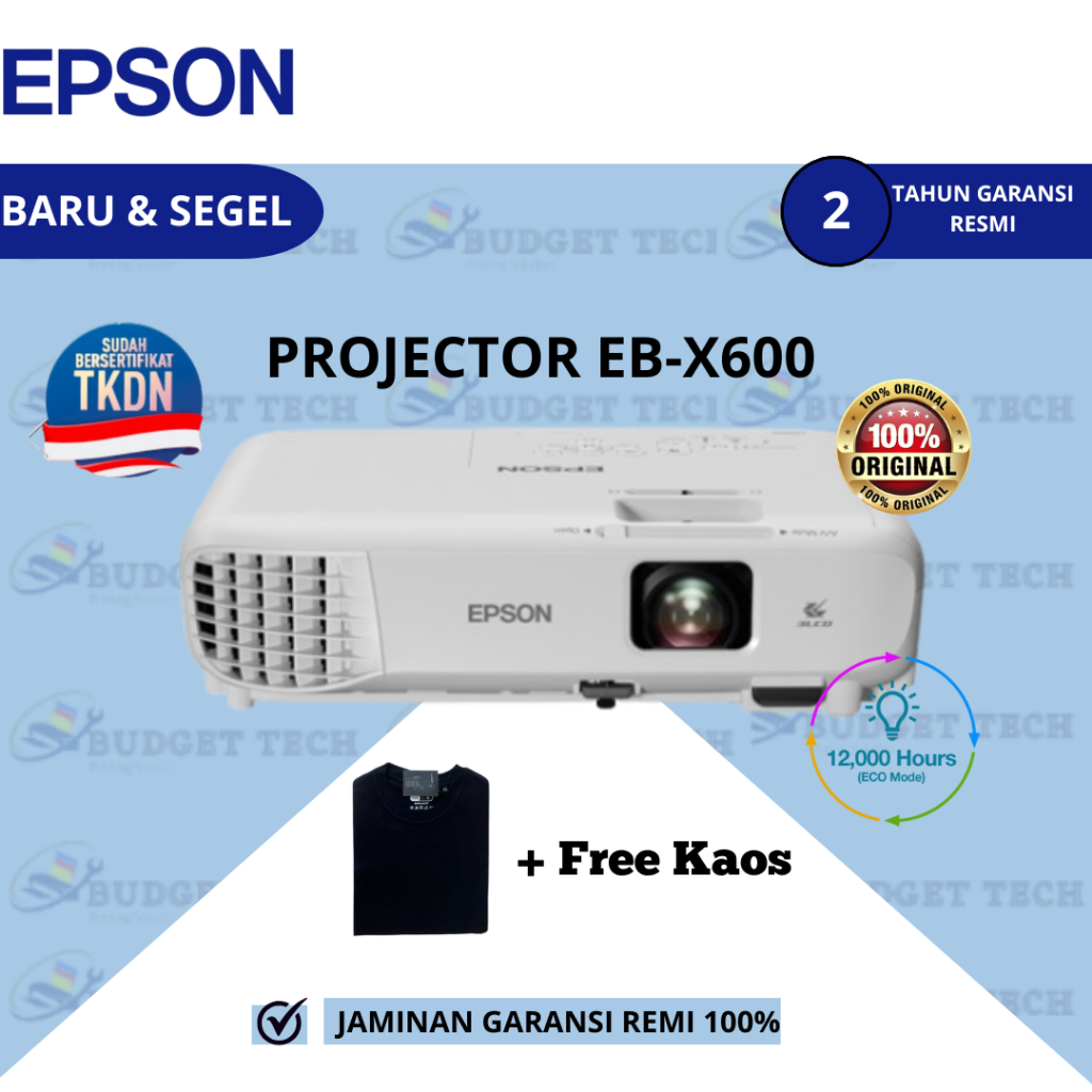 Jual Epson EB-X600 XGA 3LCD TKDN Certified Projector | Shopee Indonesia