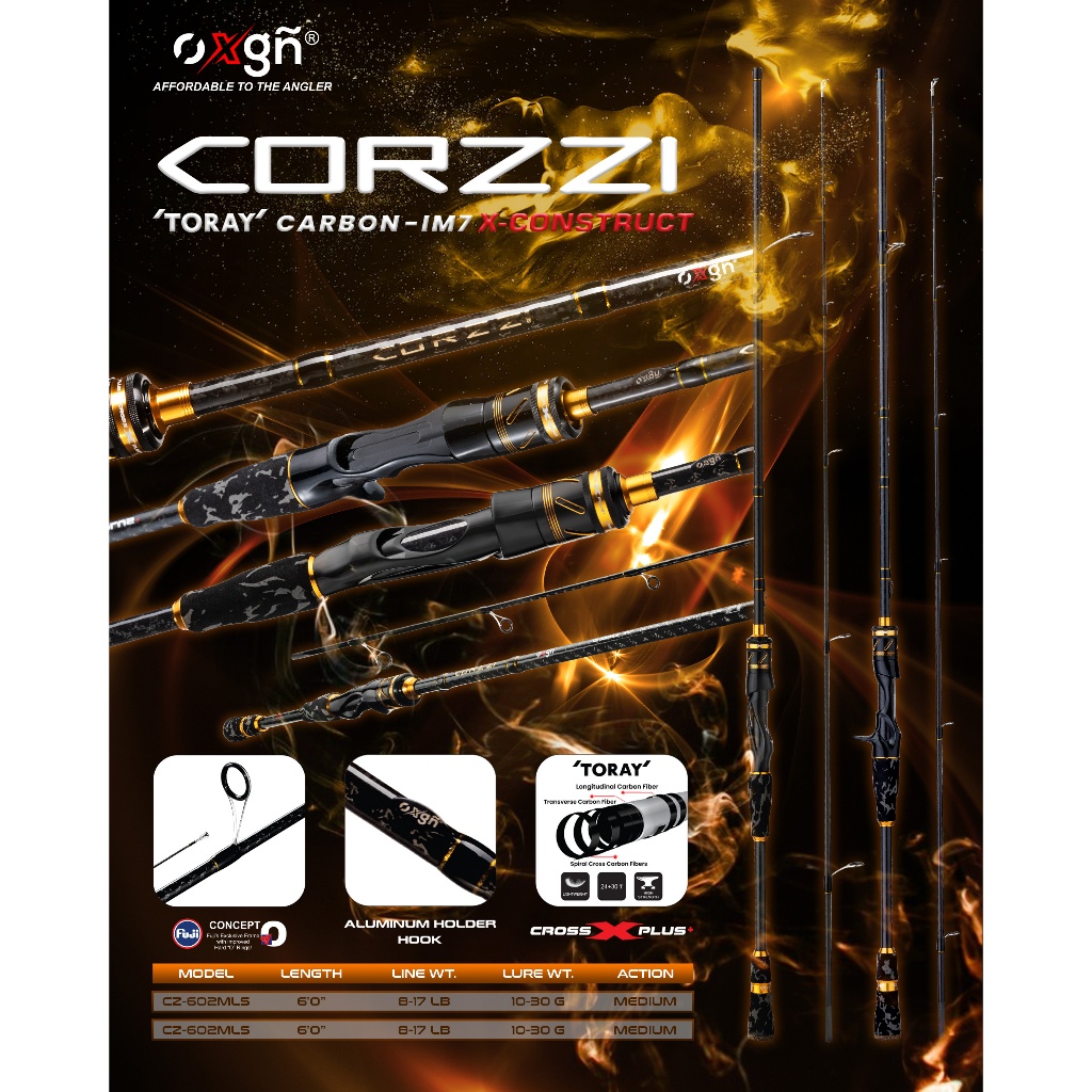 Jual JORAN PANCING OXGN CORZZI 602 I 8-17 LB I SPINNING & BAIT CASTING ...