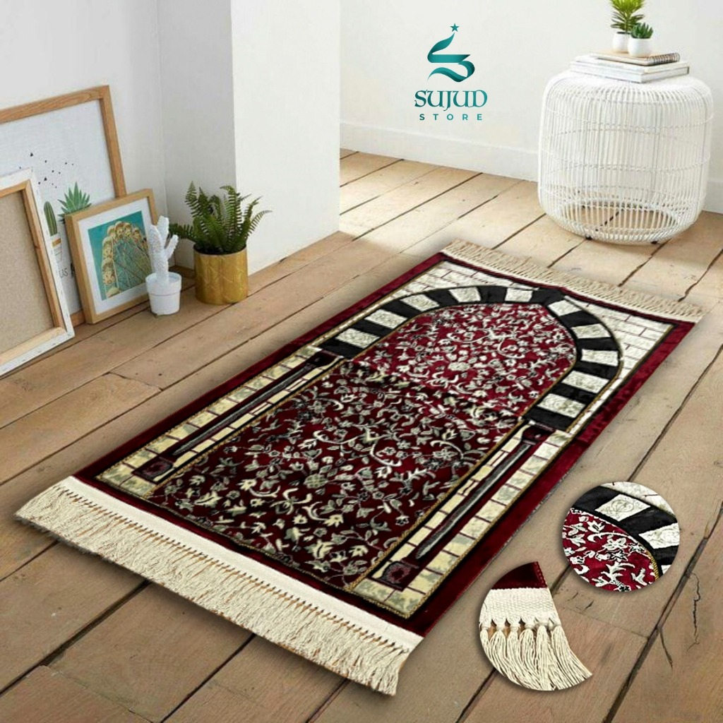 Jual SAJADAH IMAM KARPET MOTIF RAUDHAH SIZE 70X110 PREMIUM | Shopee ...