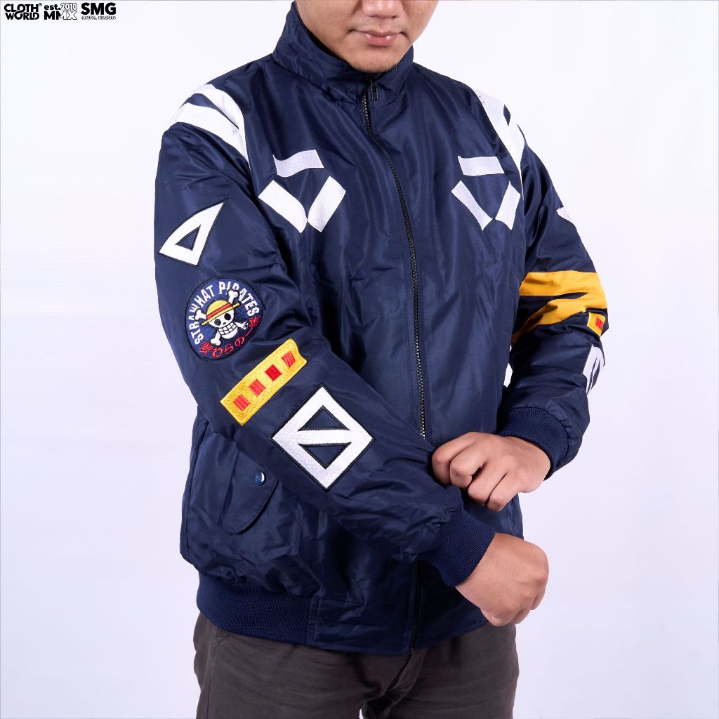 Jual CLOWOR Roronoa Zoro Egghead Bomber Jacket One Piece Anime Hoodie ...