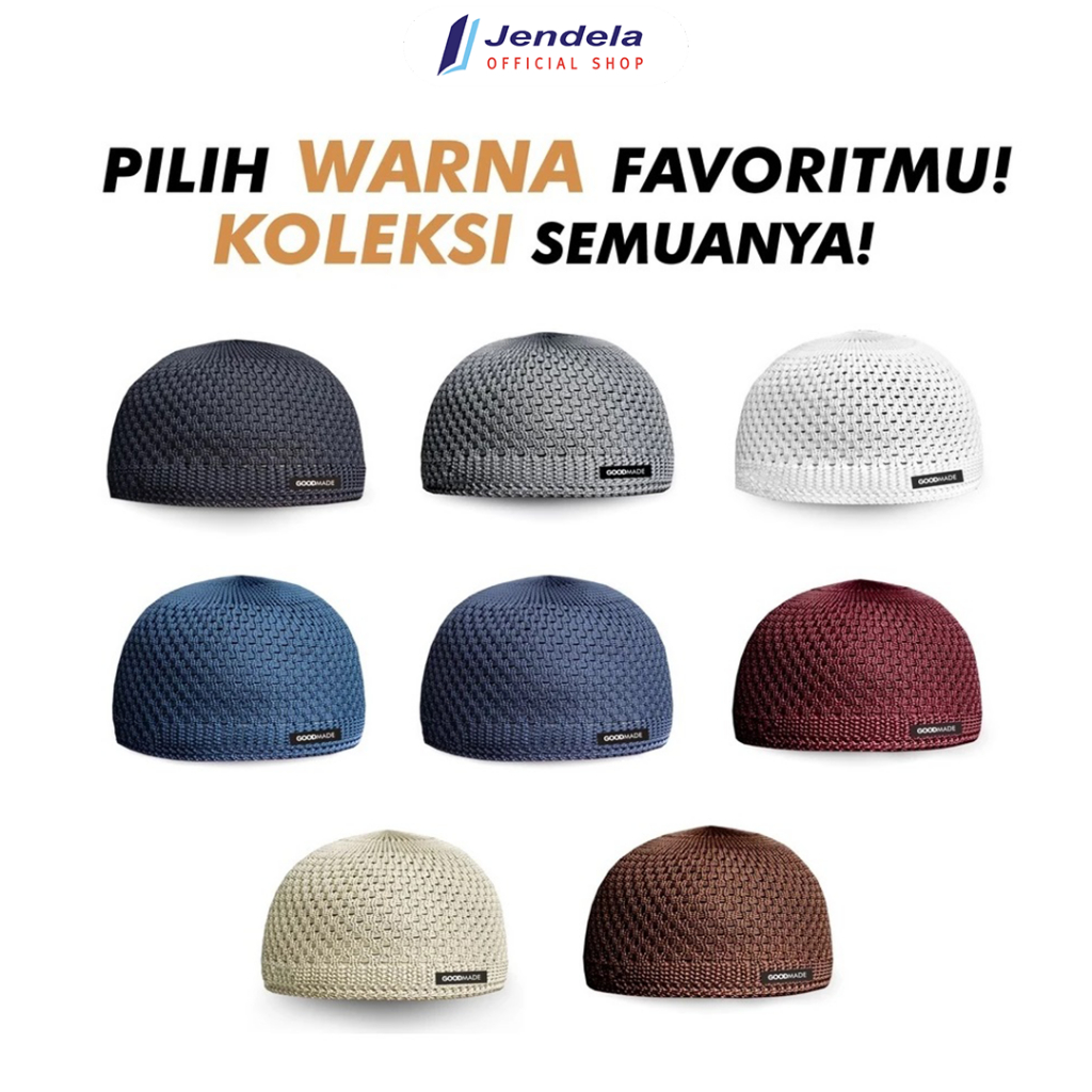 Jual Peci Kopyah Rajut Premium Polos Anak Dewasa Souvenir Haji ATK ...