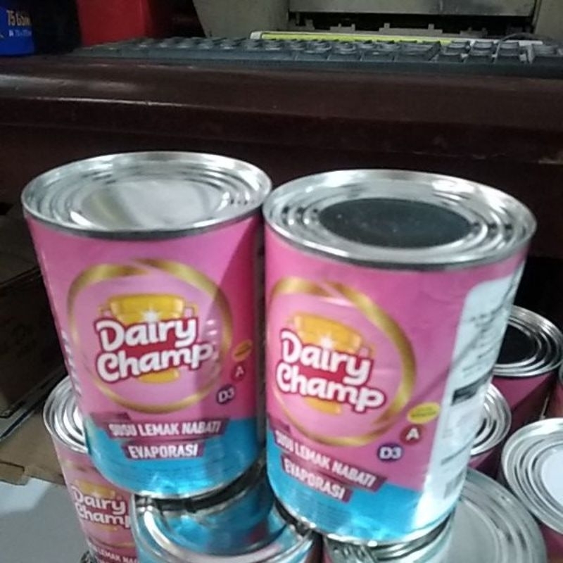 Jual Susu Lemak Nabati Evaporasi Dairy Champ 390 ml | Shopee Indonesia