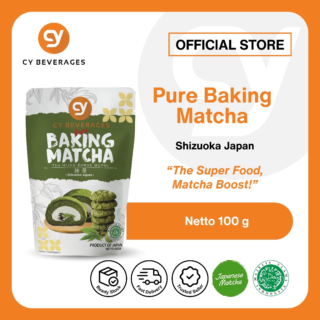 Jual CY Pure Baking Matcha 100g - Bubuk Matcha Murni untuk Baking ...