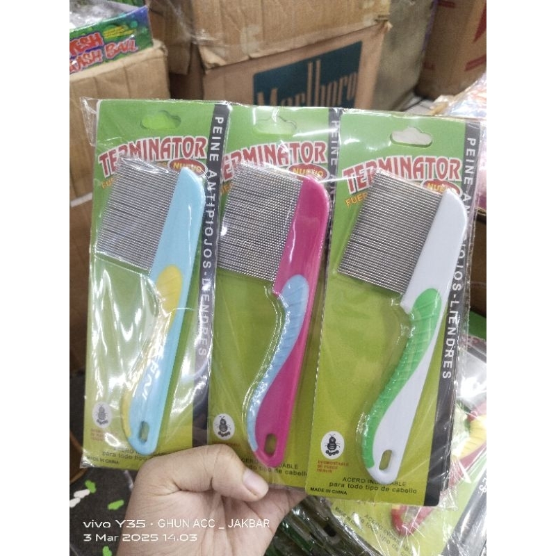 Jual SISIR SERIT BESI/SISIR KUTU TERMINATOR ISI 6 PCS | Shopee Indonesia