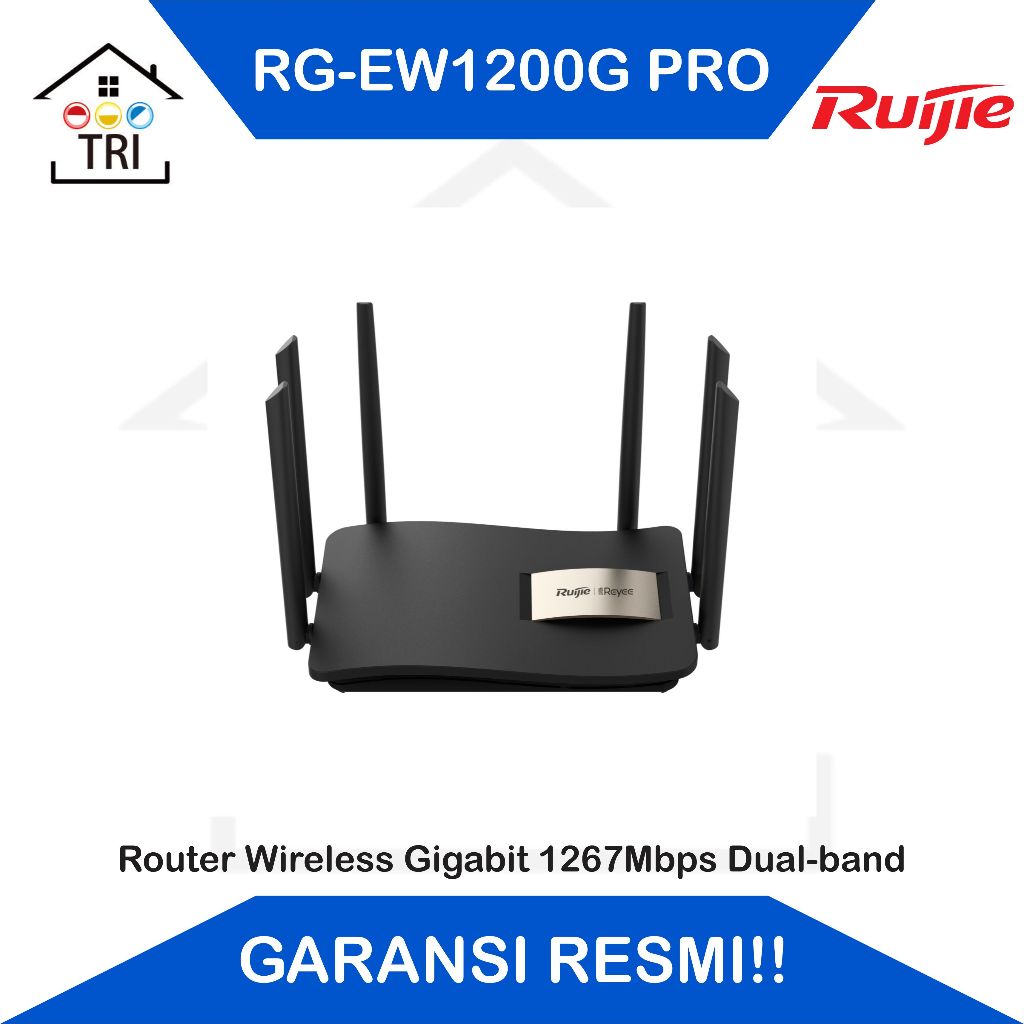 Jual Ruijie RG-EW1200G PRO 1300M Dual-band Gigabit Wireless Router ...