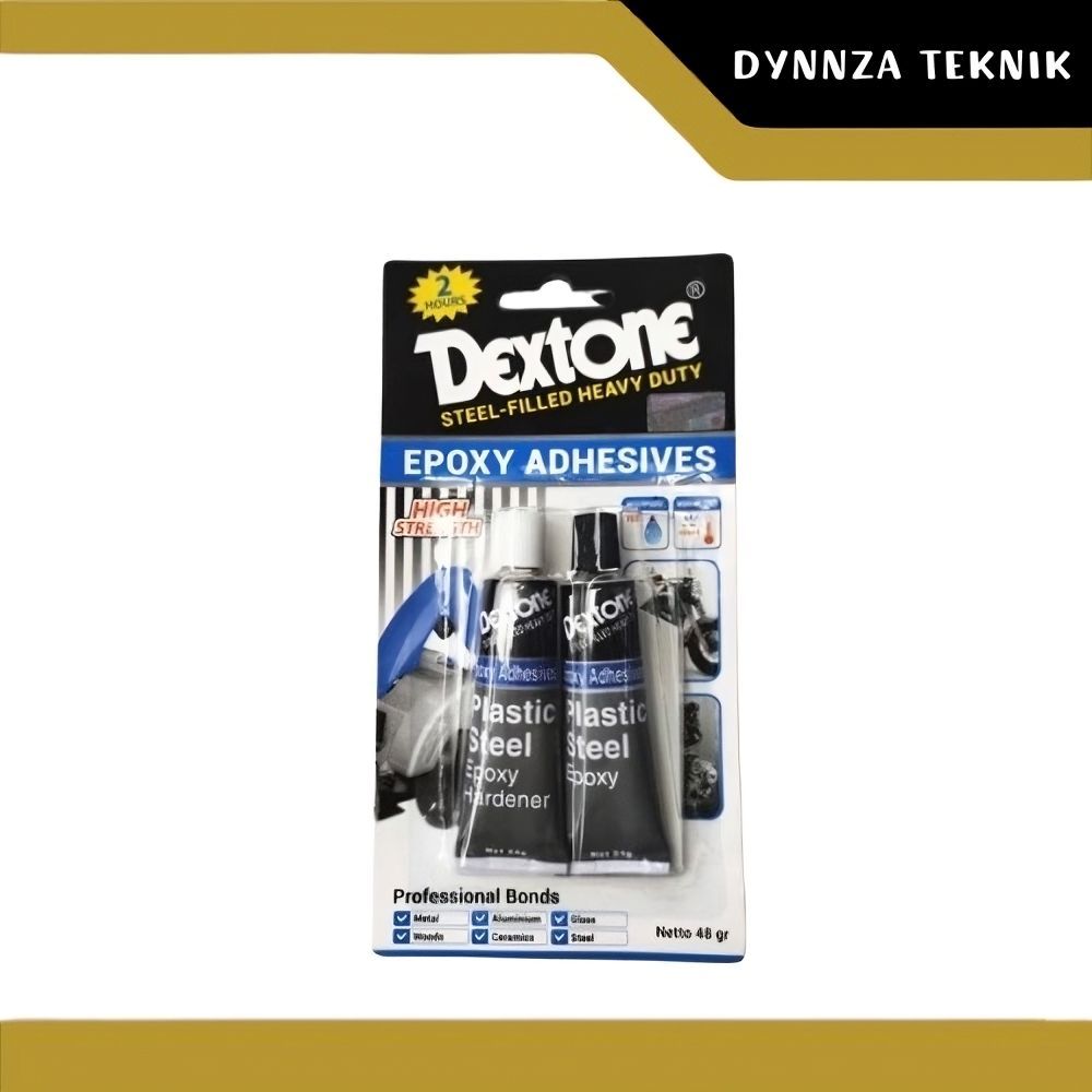 Jual Lem Besi 2 Jam DEXTONE/DEXTONE Epoxy Adhesive 2 Hours/Lem Hitam ...