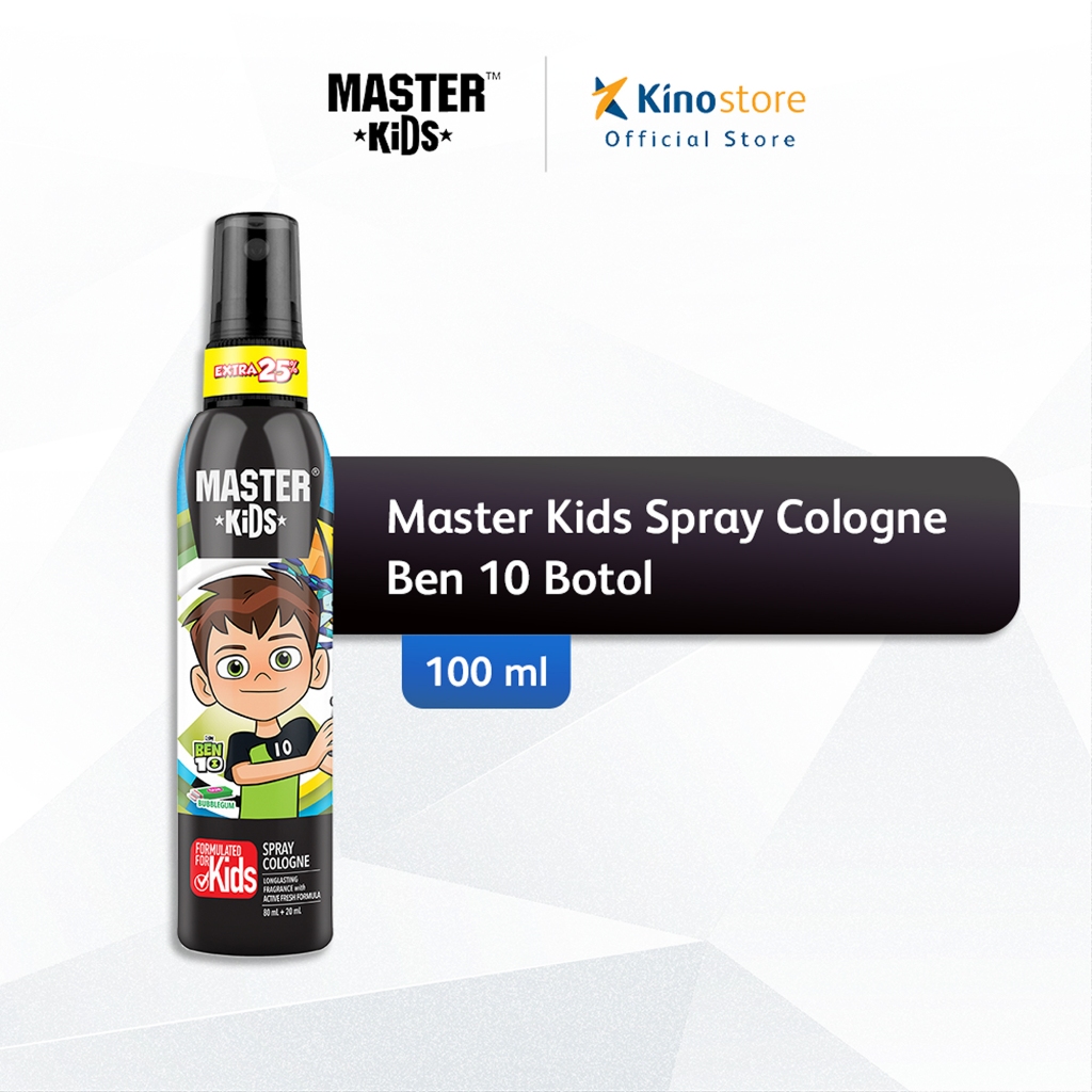 Jual Master Kids Spray Cologne Ben 10 Botol 100ml | Shopee Indonesia