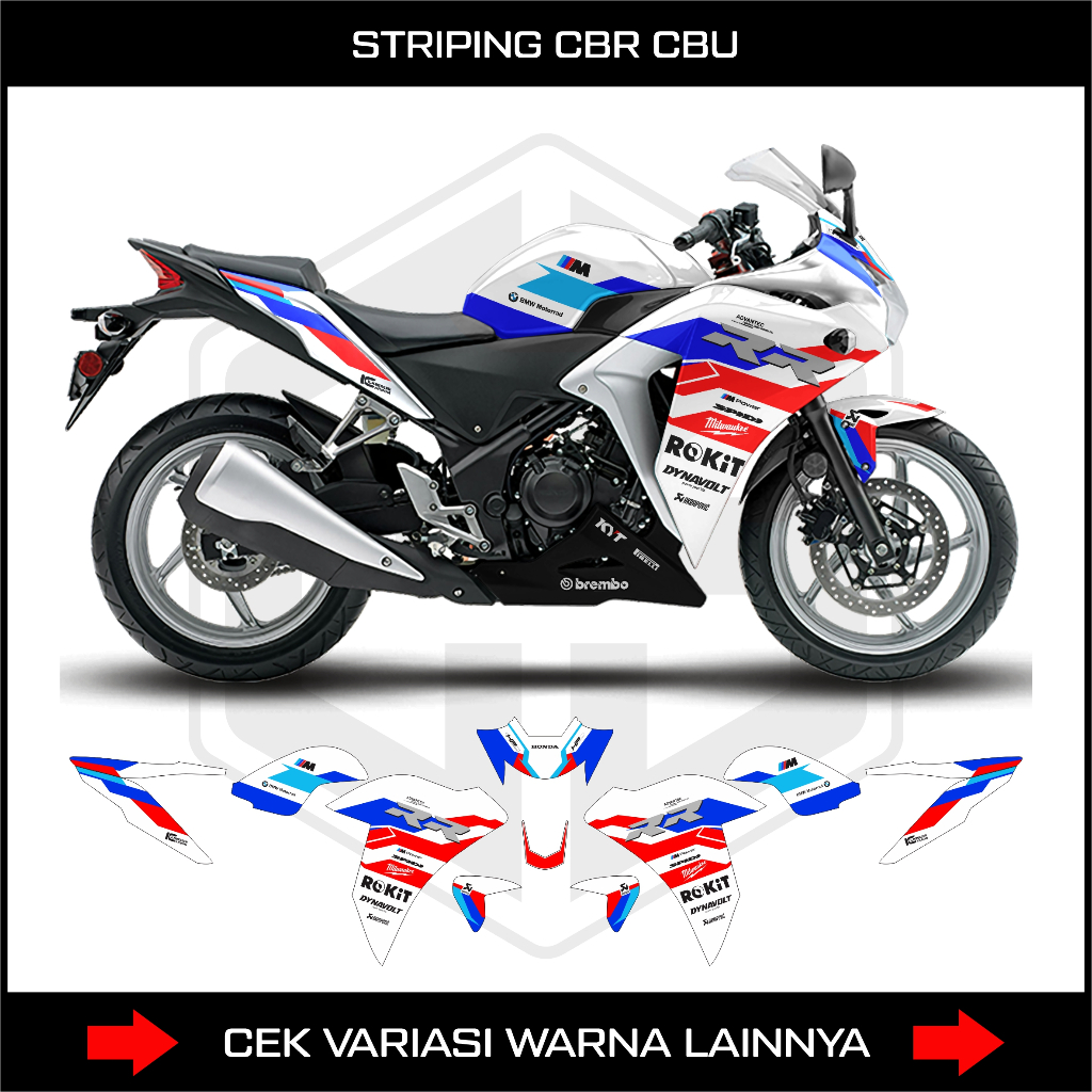 Jual STRIPING CBR CBU / DECAL STIKER HONDA CBR 150 CBU LIVERY BMW ...