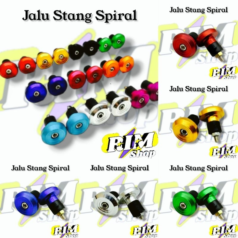 Jual Jalu Stang Bandul Stang Chrome Motif Spiral Titanium Chrome Silver ...