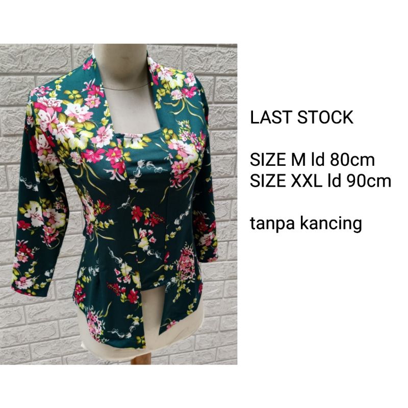Jual atasan kebaya bunga melar kutubaru lawasan nenek jadul lengan ...