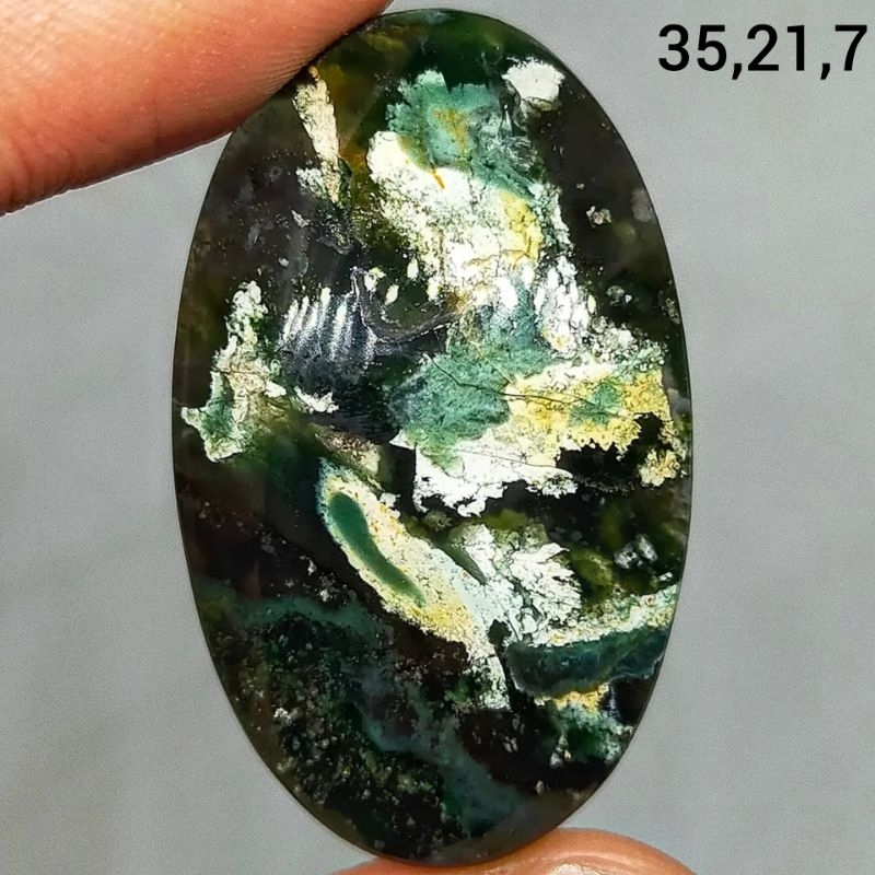 Jual Batu akik asli ijo garut kembang antik top hq natural (asli alam ...