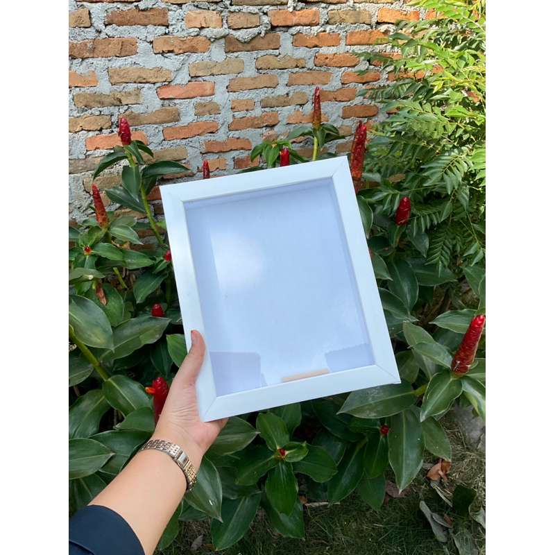 Jual 3D FRAME BINGKAI 3D MAHAR MINIMALIS KEDALAMAN 3 CM PUTIH 20x25 ...