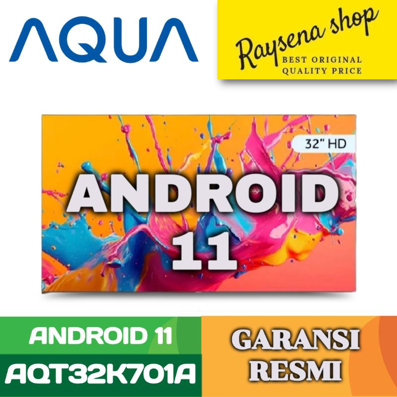 Jual AQUA TV 32 inch Smart Android TV AQT32K701A 32 Inch - Android 11 ...