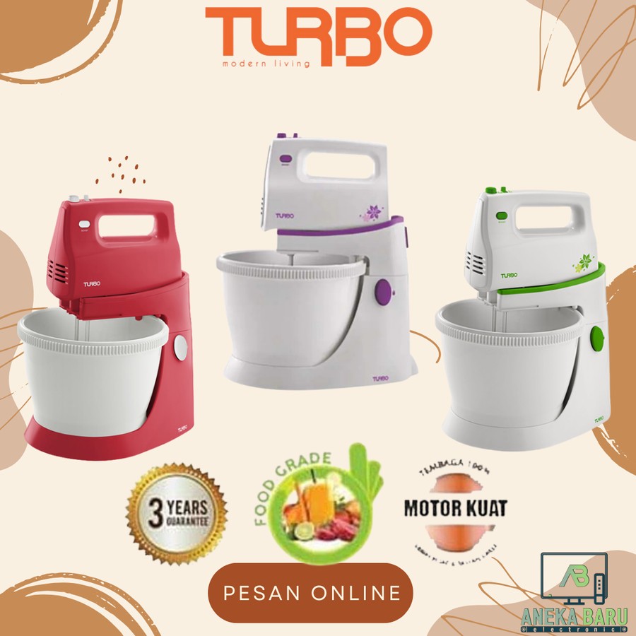 Jual TURBO by philips STAND MIXER 5 SPEED EHM9090 GARANSI RESMI BATAM ...