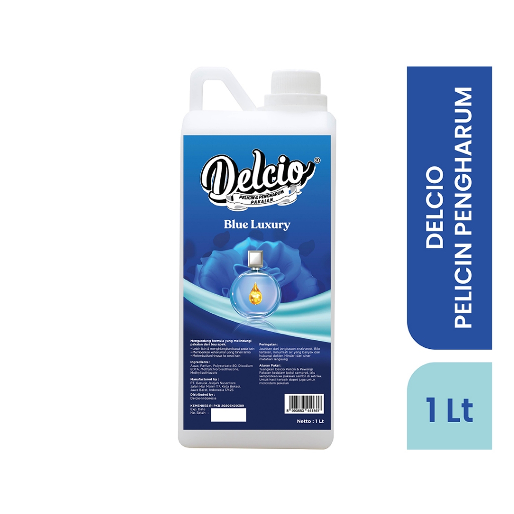 Jual Delcio Pewangi Setrika dan Pelicin Setrika Pakaian Laundry Blue ...
