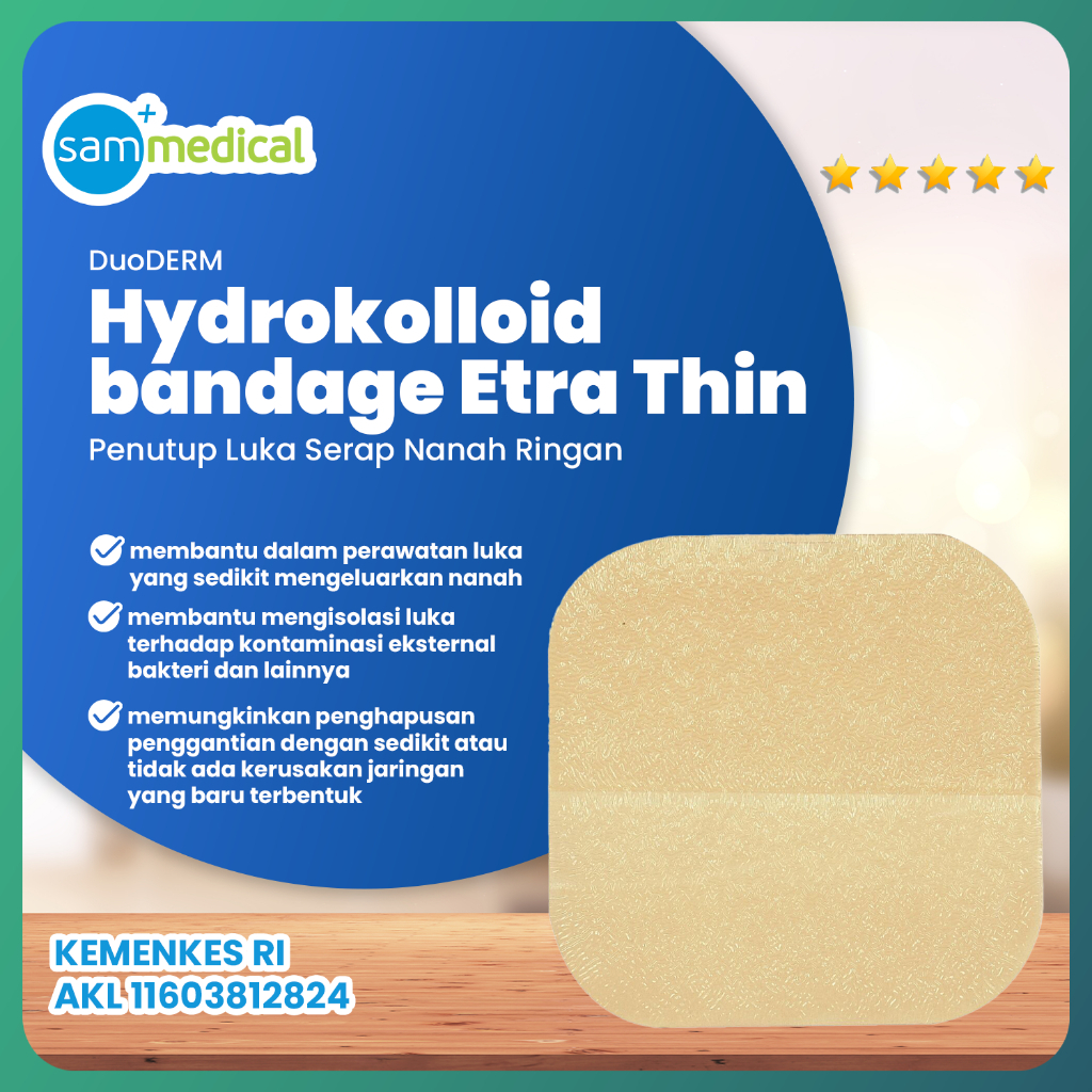 Jual DuoDerm Extra Thin - 10x10 / Penutup Luka Serap Nanah Ringan / Hydrocolloid Patch Dressing ...