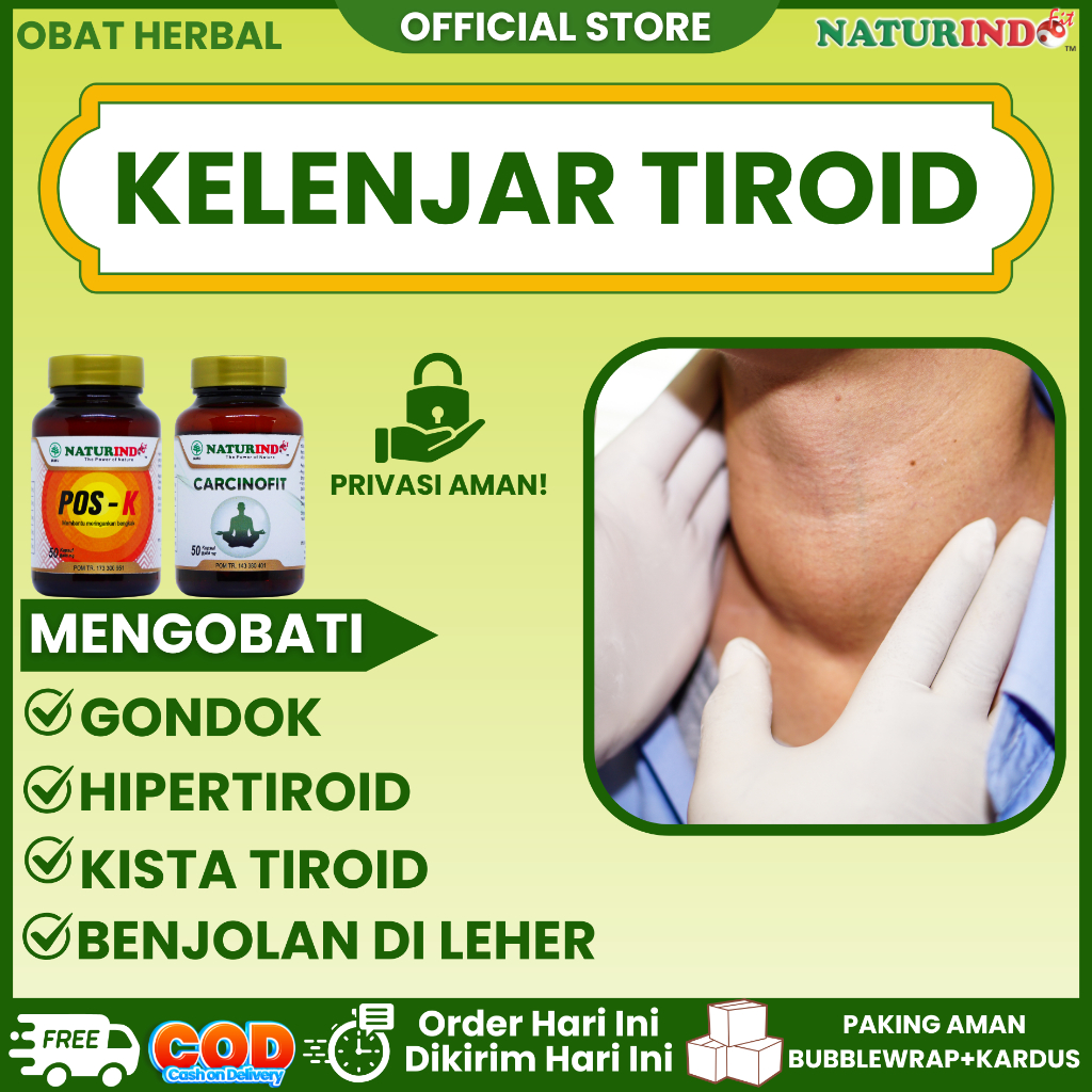 Jual Obat Gondok Kelenjar Tiroid Hipertiroid Gondok Beracun Kista ...