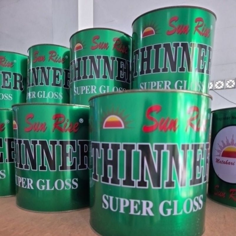 Jual Sunrise Thinner HG 5 Liter // Thinner PU Sunrise Galon Hijau // Thinner HG Sunrise | Shopee ...