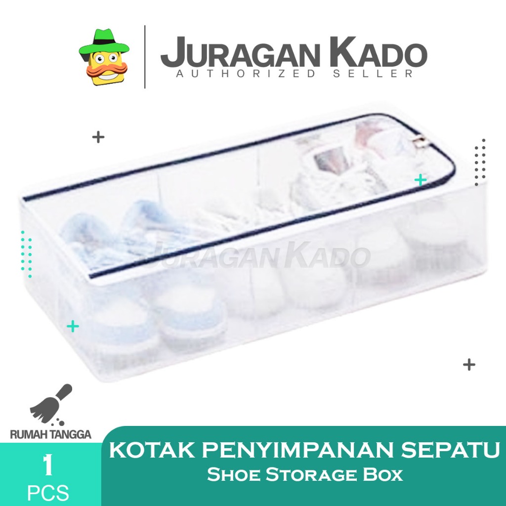 Jual Storage Box Sepatu Kotak Keranjang Penyimpanan Sepatu Pria Dan ...