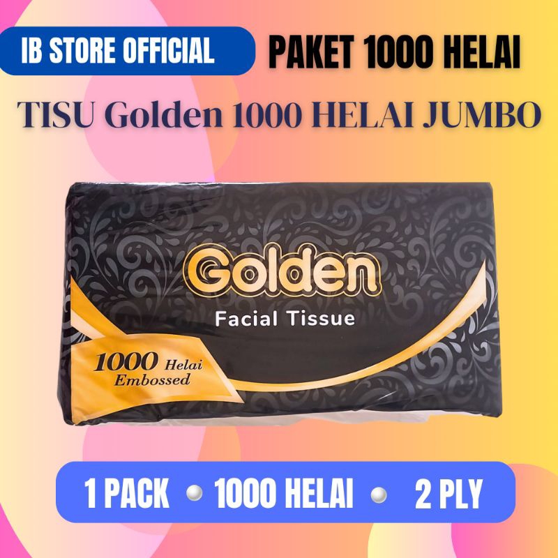Jual Tisu Wajah Tisu muka GOLDEN 1000 HELAI / Golden 1000 HELAI /GOLDEN ...