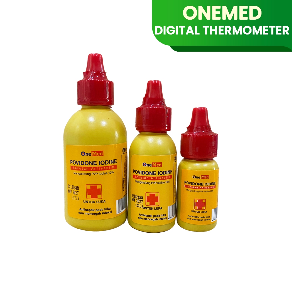 Jual ONEMED POVIDONE IODINE BETADINE OBAT LUKA MERAH 15-60ML | Shopee ...