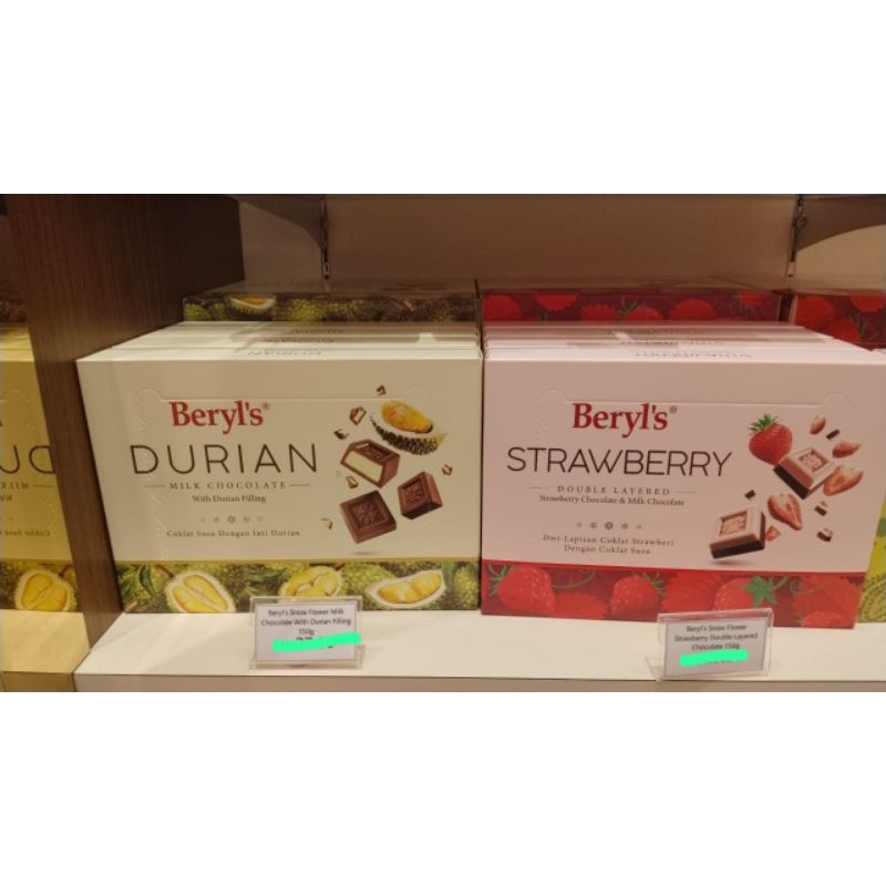 Jual BERYLS KEMASAN BOX DURIAN & STRAWBERRY | Shopee Indonesia