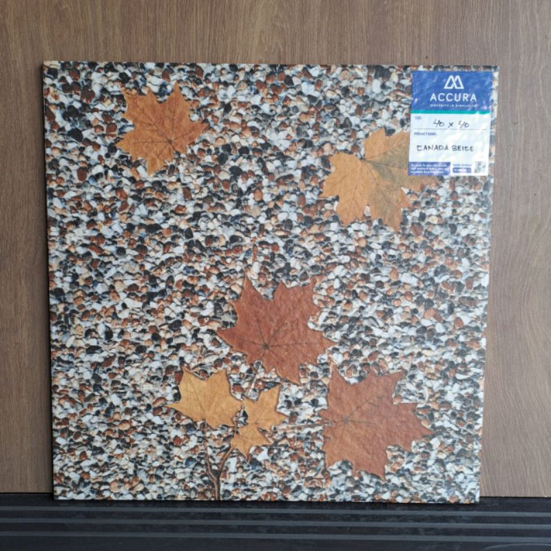 Jual keramik lantai canada beige ukuran 40x40 accura | Shopee Indonesia