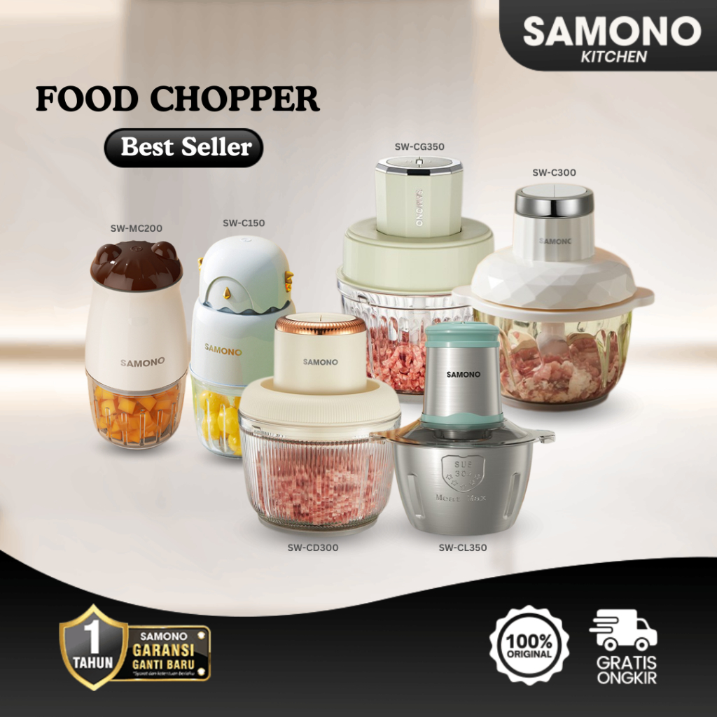 Jual SAMONO Best Selling Chopper Penghalus Bumbu Daging MPASI kacang ...