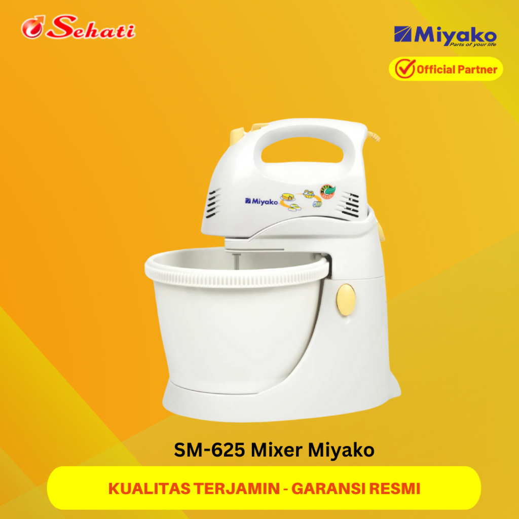 Jual MIYAKO Stand & Hand Mixer SM-625 bergaransi resmi | Shopee Indonesia
