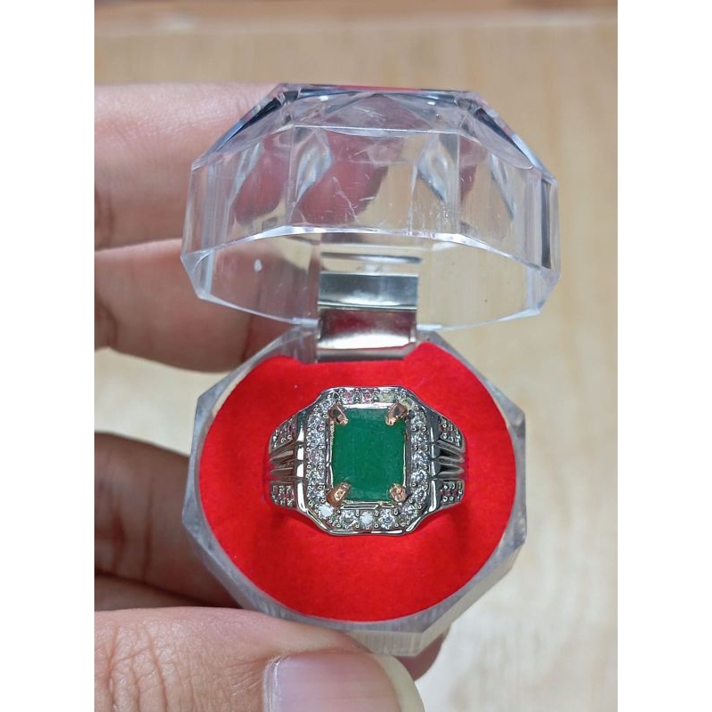 Jual BATU EMERALD BERYL PERMATA ZAMRUD ASLI NATURAL SIAP PAKAI LENGKAP ...