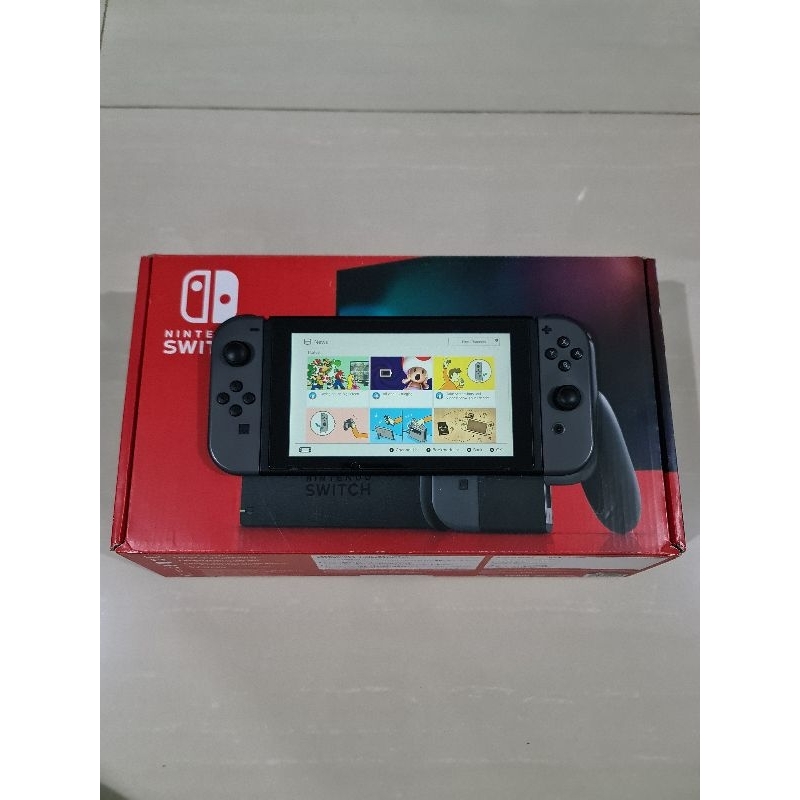 Jual Nintendo Switch V2 Grey Plus 3 Games | Shopee Indonesia