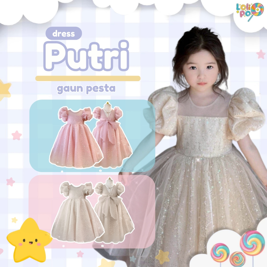 Jual Lolipoo Official 2-11 Tahun Gaun Anak Perempuan gaya hutan putri bayi gaya panas dengan ...