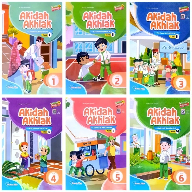 Jual Akidah Akhlak kelas 1 s/d 6 MI kurmer pustaka mulia | Shopee Indonesia