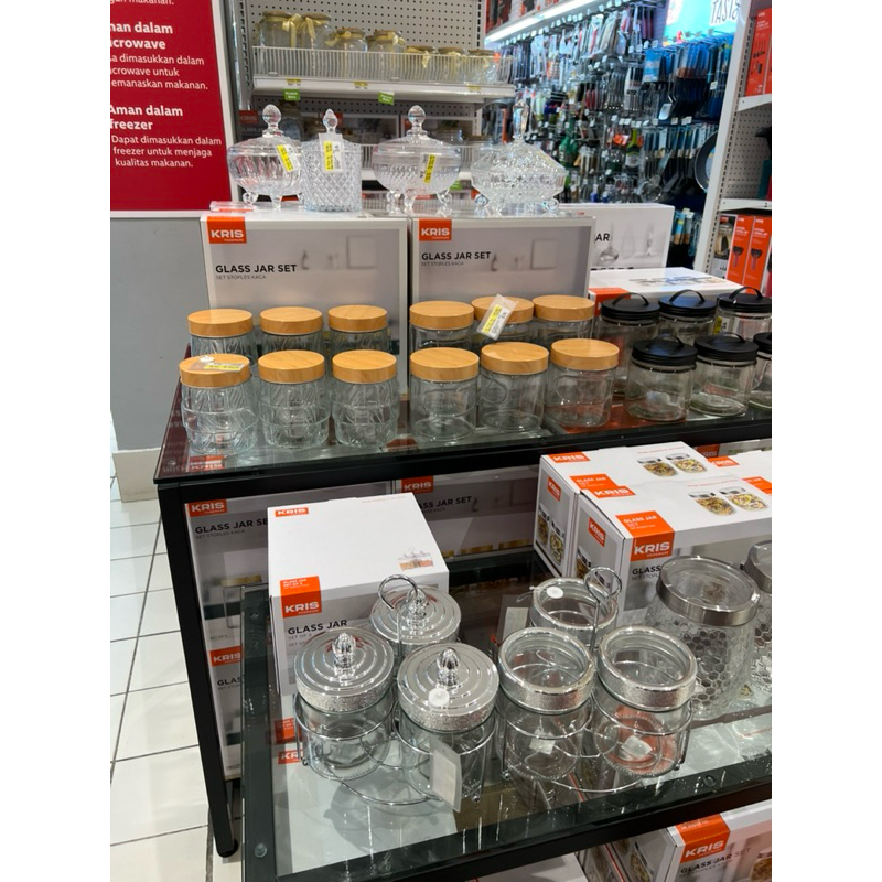 Jual Toples Set Kaca Premium Informa Ace Azko - Wadah Penyimpanan ...
