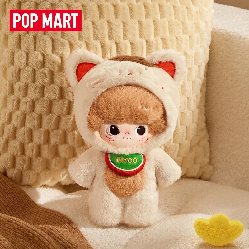 Jual Popmart Pop Mart Dimoo Weaving Wonders Fortune Cat 7.8" 20cm Plush ...