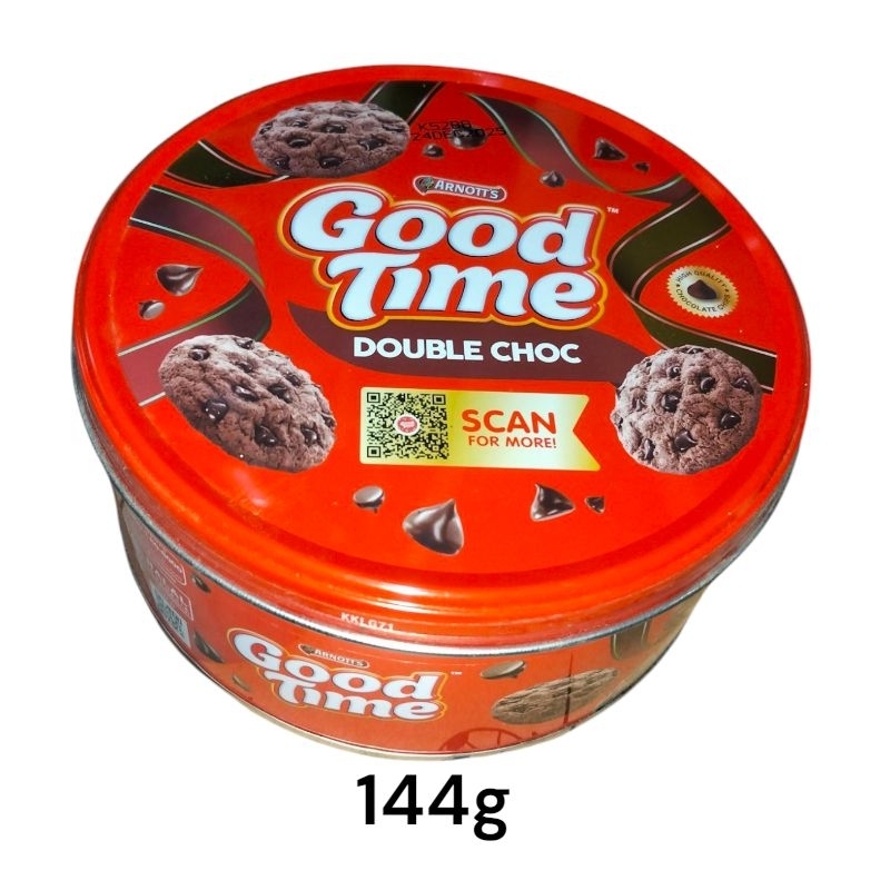 Jual 1 karton (12pcs) good time cookies kaleng 144g | Shopee Indonesia