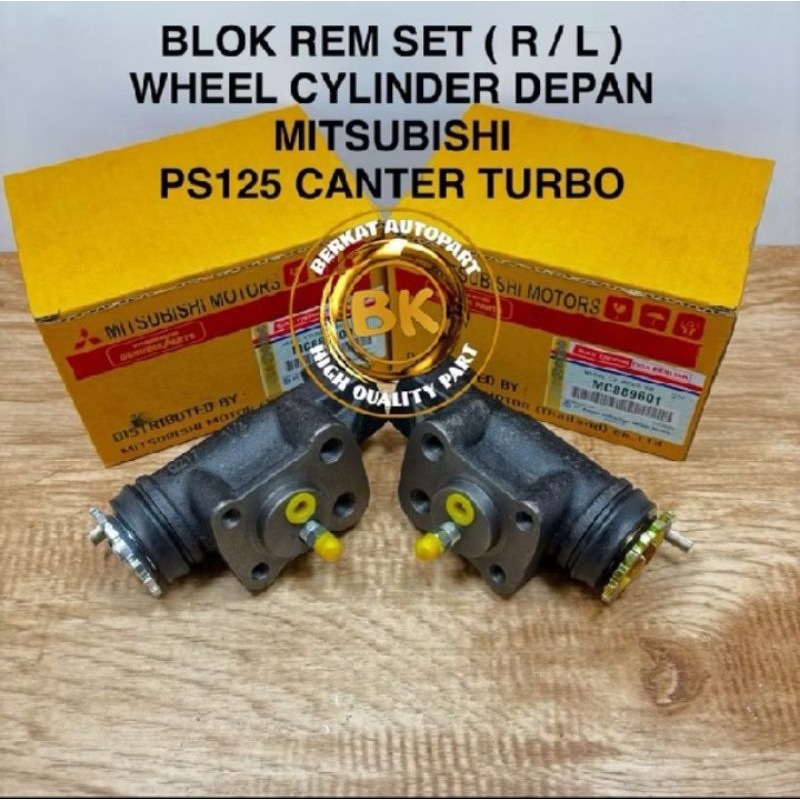 Jual BLOK BAK MASTER REM RODA DEPAN ( HARGA 1SET R/L ) MITSUBISHI PS125 CANTER TURBO WHEEL ...